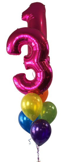 Pink Foil 31 Number Balloon Bouquet – Balloons Shop London
